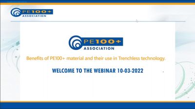 Webinar : Benefits of PE100+ Material and their use in Trenchless ...